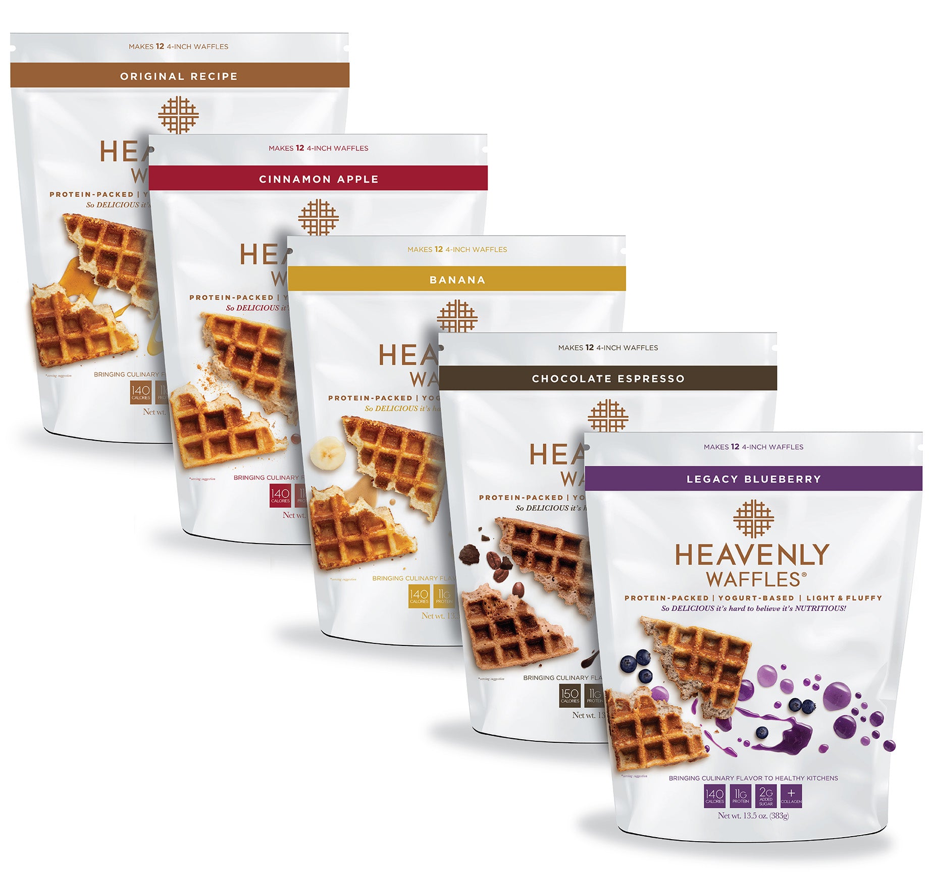 Heavenly Waffles® Protein Packed Mix Variety Pack 13.5oz