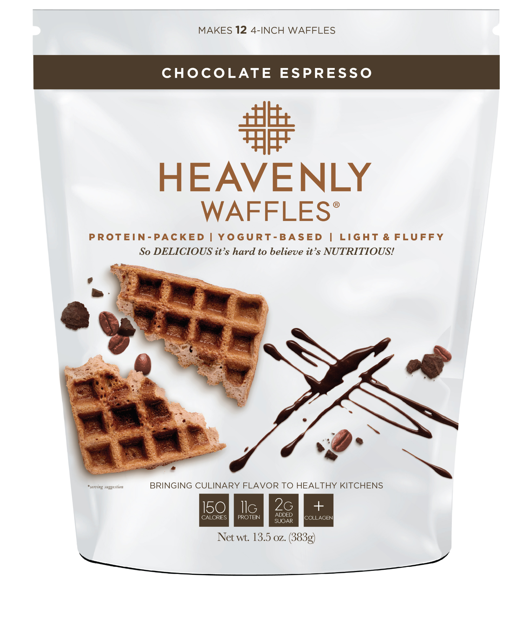 13.5 oz Chocolate Espresso Heavenly Waffles® Mix